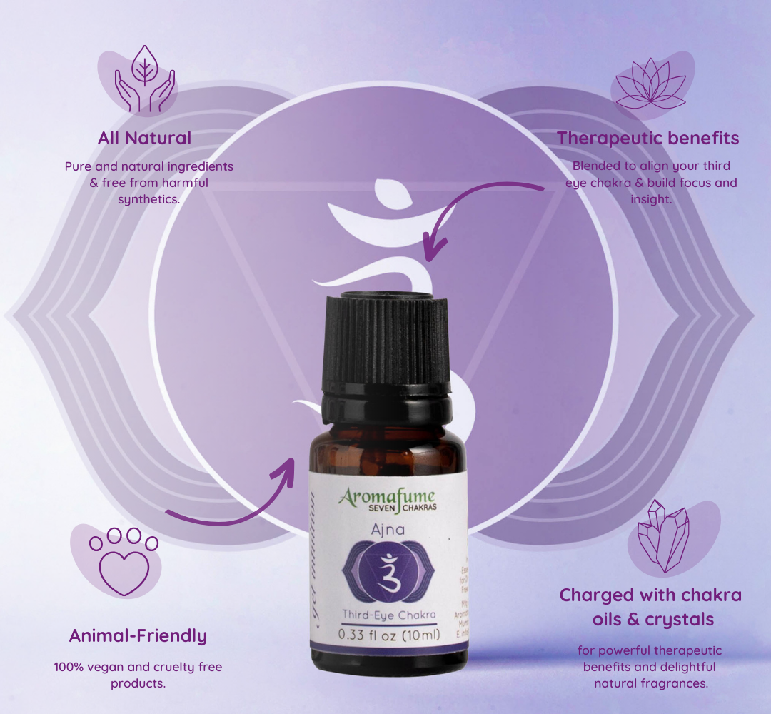 Third Eye Chakra Essential Oil Diffuser Blend | Ajna Healing – Aromafume India — Aromafume - India