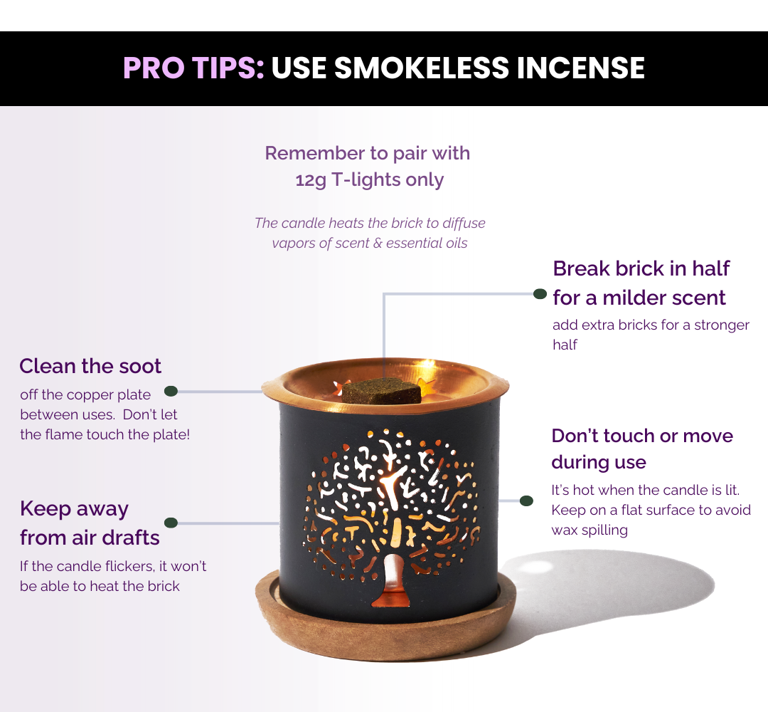 7 Chakra Incense Bricks & Burner - Gift Set — Aromafume - India