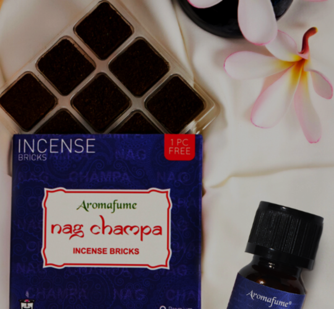 Nag Champa Incense Bricks & Burner Set — Aromafume - Discover the Power ...